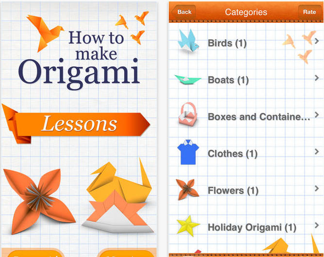 Applications iPhone iPad pour faire de l’origami | Origami Day – Chaque ...